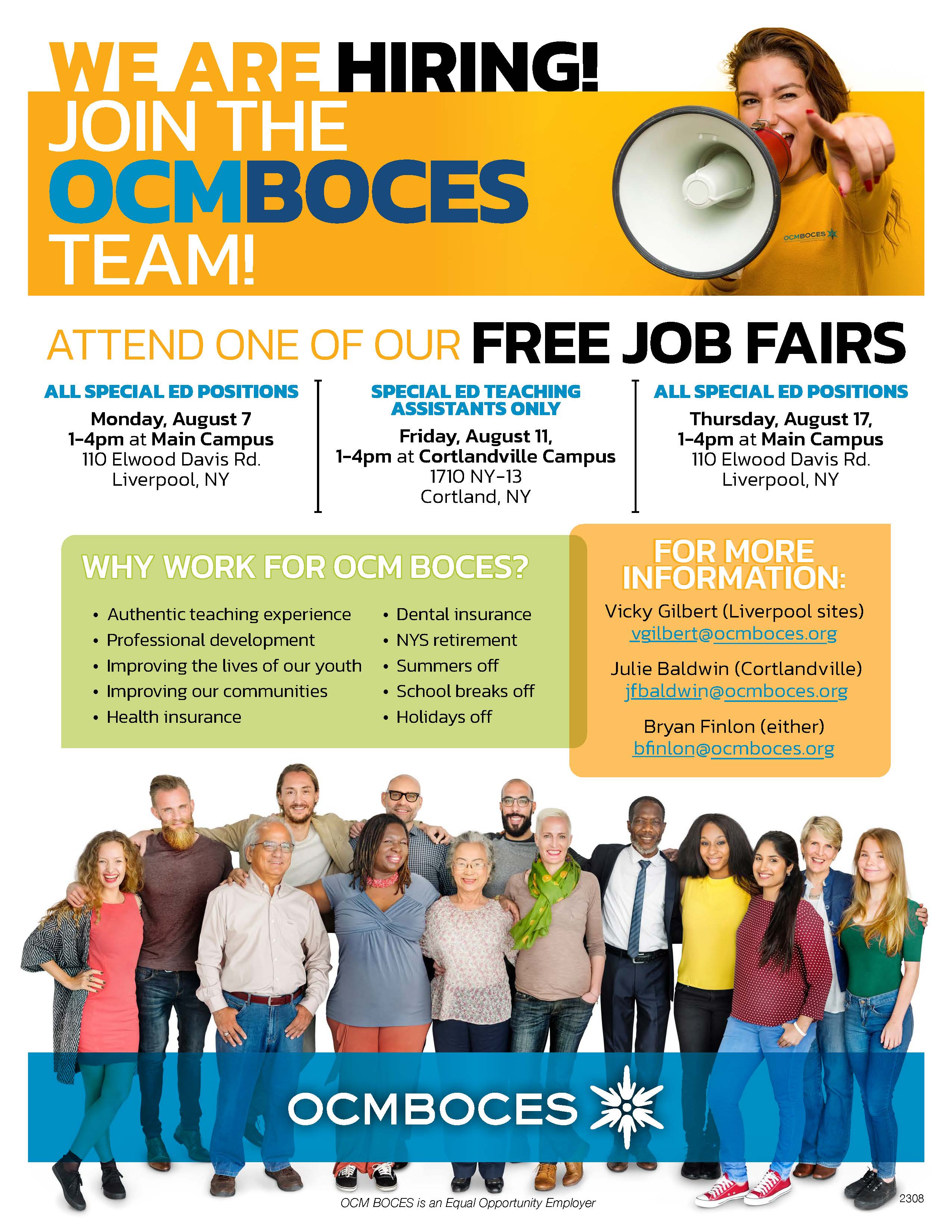 OCM BOCES is hiring for the 2023-2024 school year | Onondaga - Cortland ...
